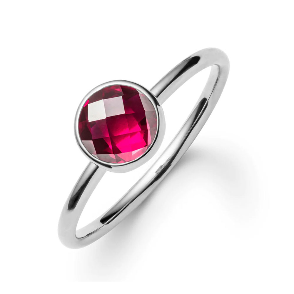Bezel Set Ruby Ring | Temple & Grace Canada