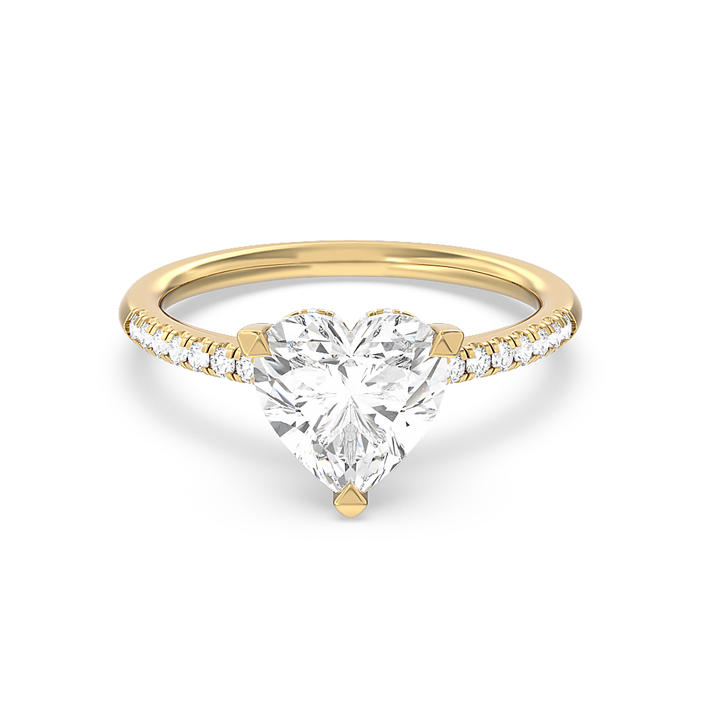 Lab Grown Heart Diamond Engagement Ring | Temple & Grace Canada