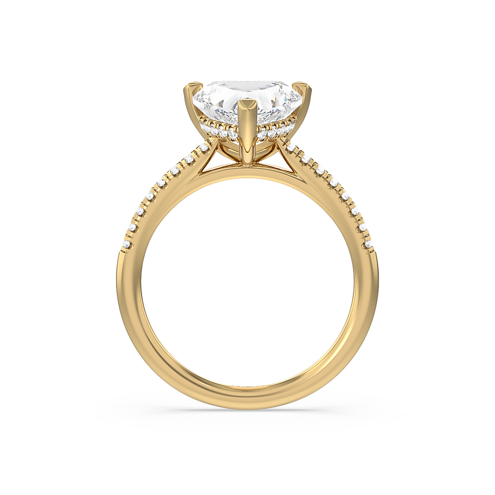 Lab Grown Heart Diamond Engagement Ring | Temple & Grace Canada